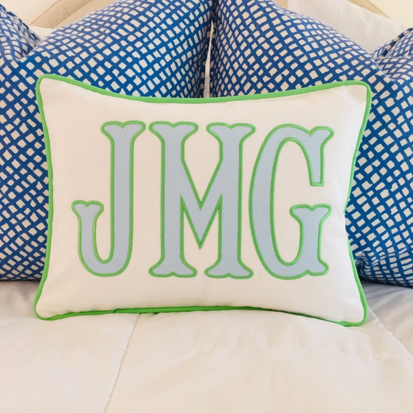 Monogram Pillow - Etsy
