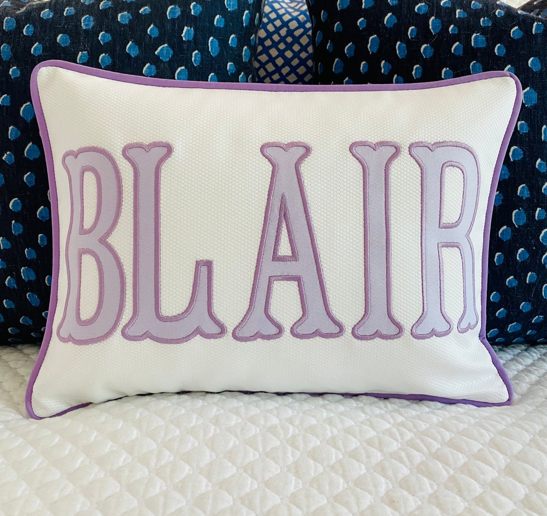 Applique Name Pillow Cover - Etsy Canada
