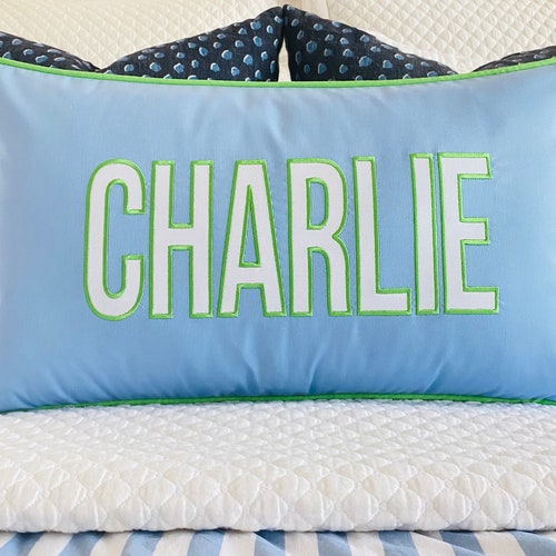 Applique Name Pillow Cover - Etsy