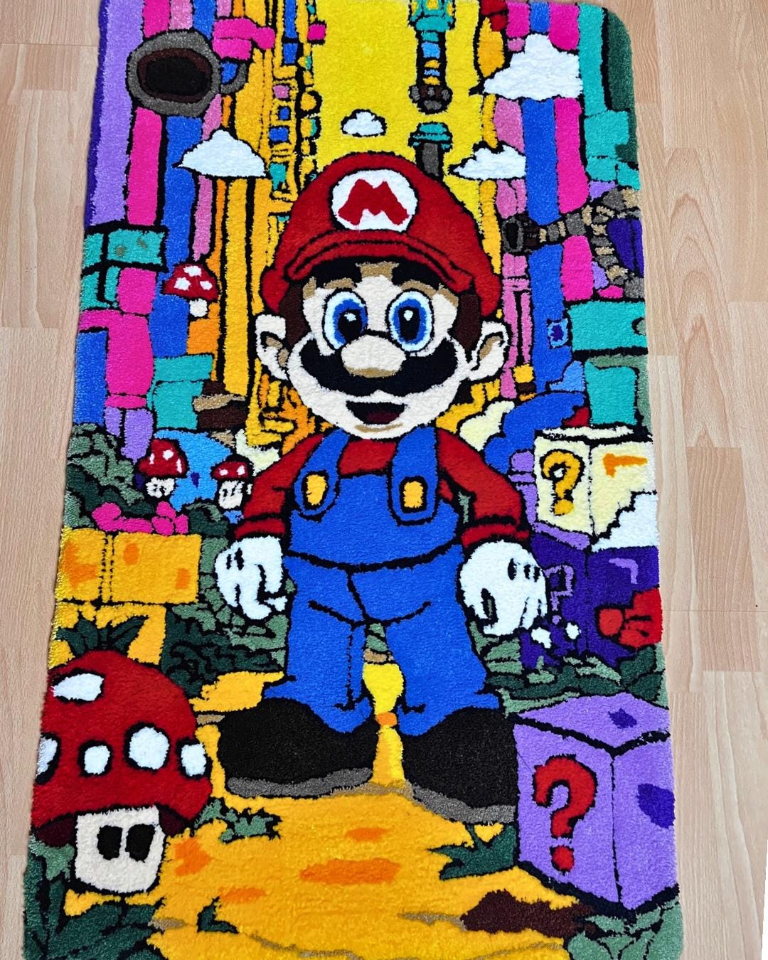 Custom Tufted Rug – Handmade Colorful Character Carpet - Etsy