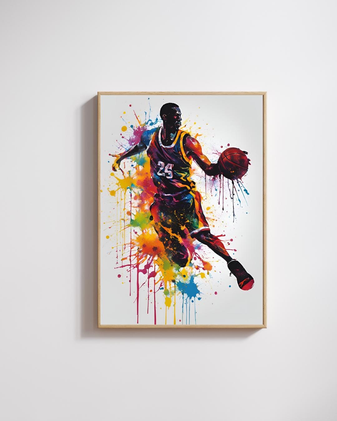 Basketball Pop Art Art Print Digital Download Sport Wallart Wall Art ...