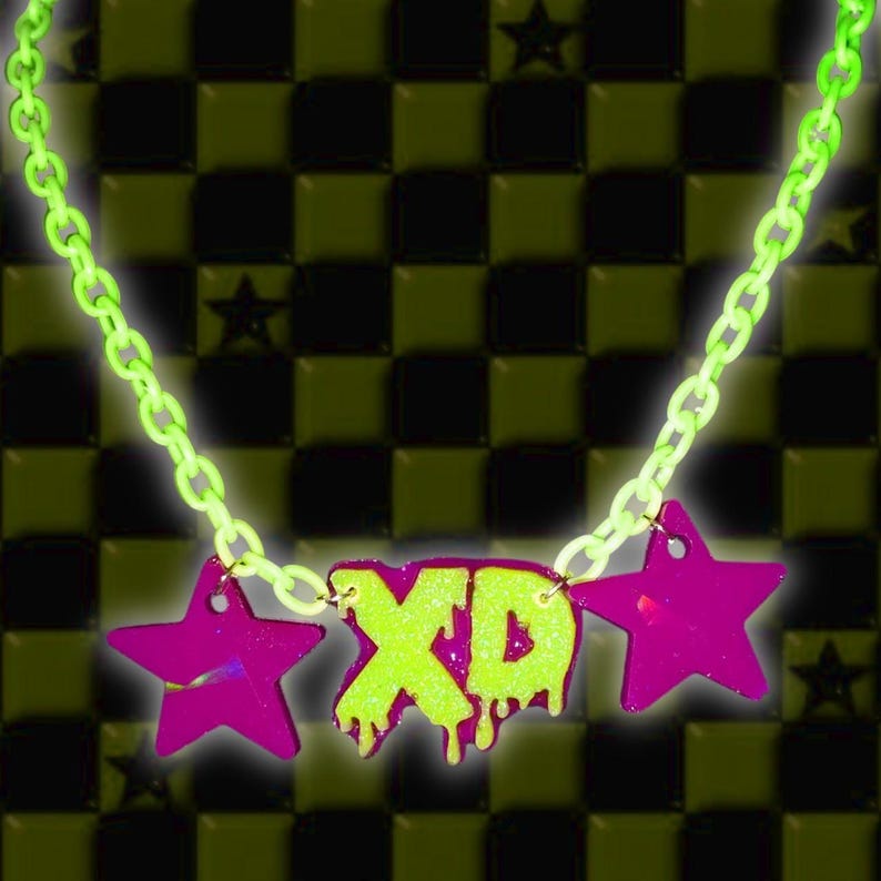 CUSTOM Scene Emo Name Necklace - Etsy