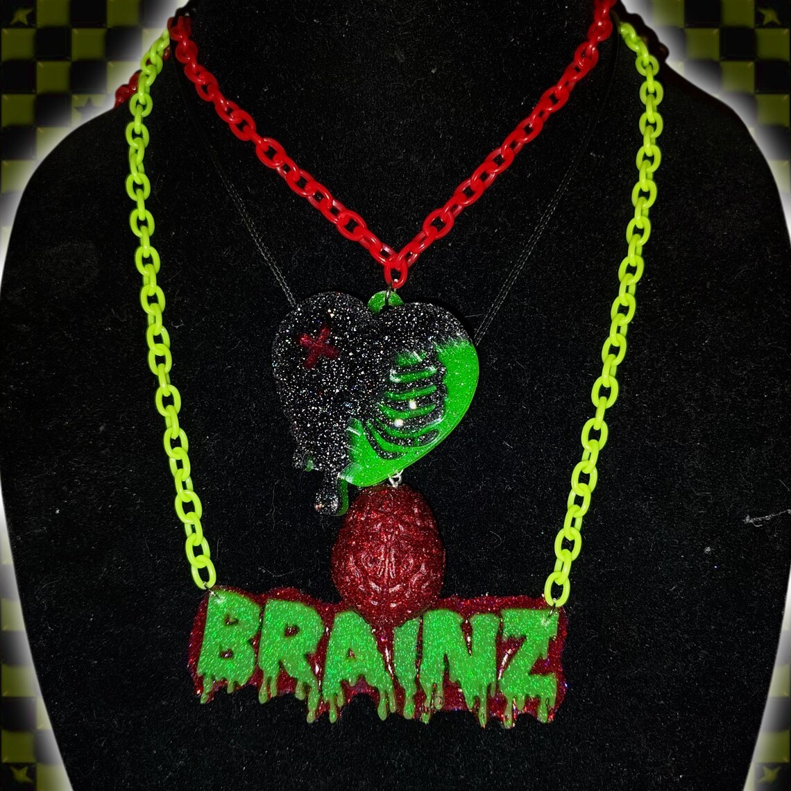 Scene Emo ZOMBIE Necklace Stack - Etsy
