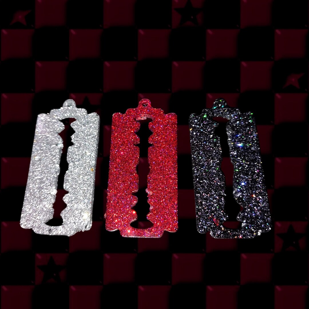 Razor Blade Resin Charms for Jewelry Making--scene Emo - Etsy