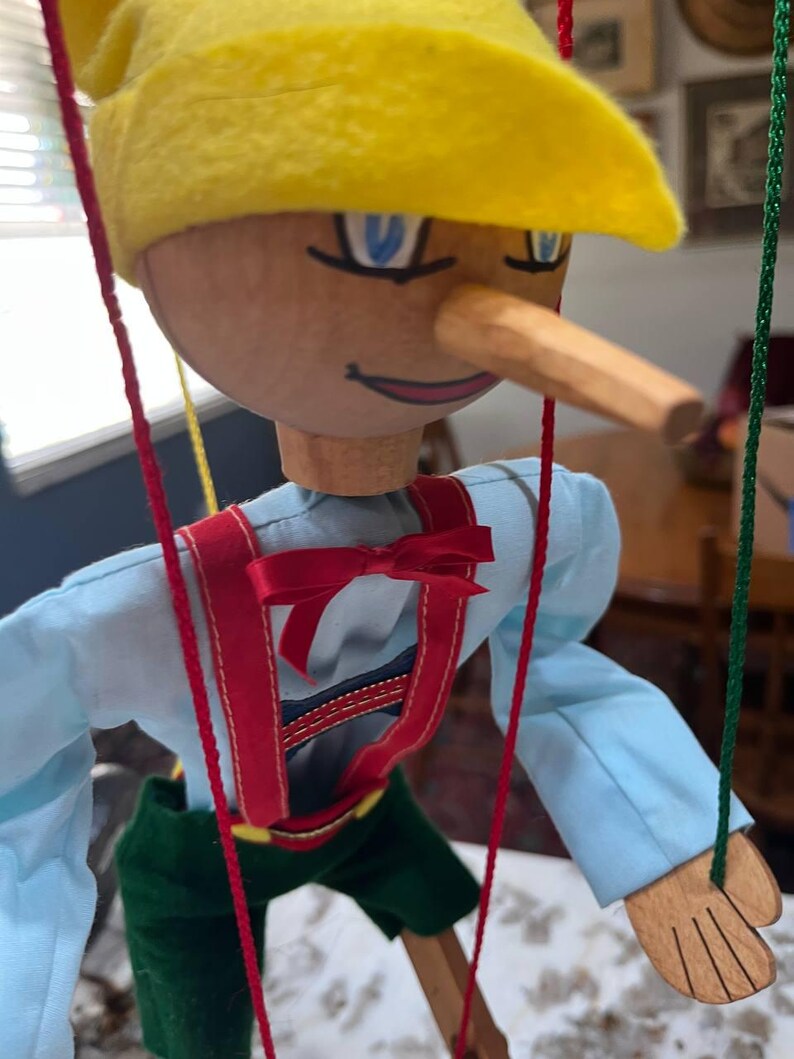 Wooden Pinocchio Marionette Puppet - Etsy