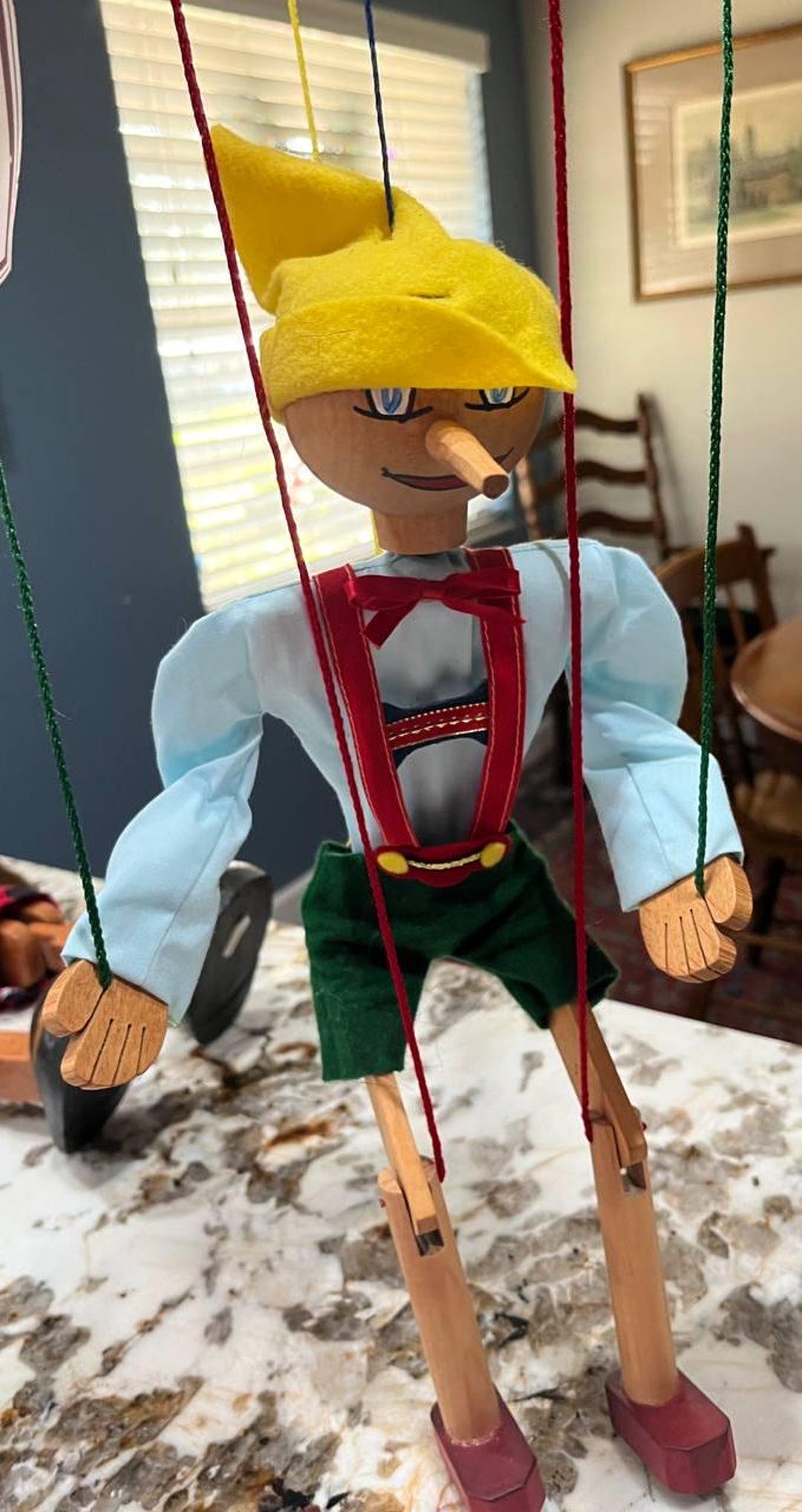 Wooden Pinocchio Marionette Puppet - Etsy