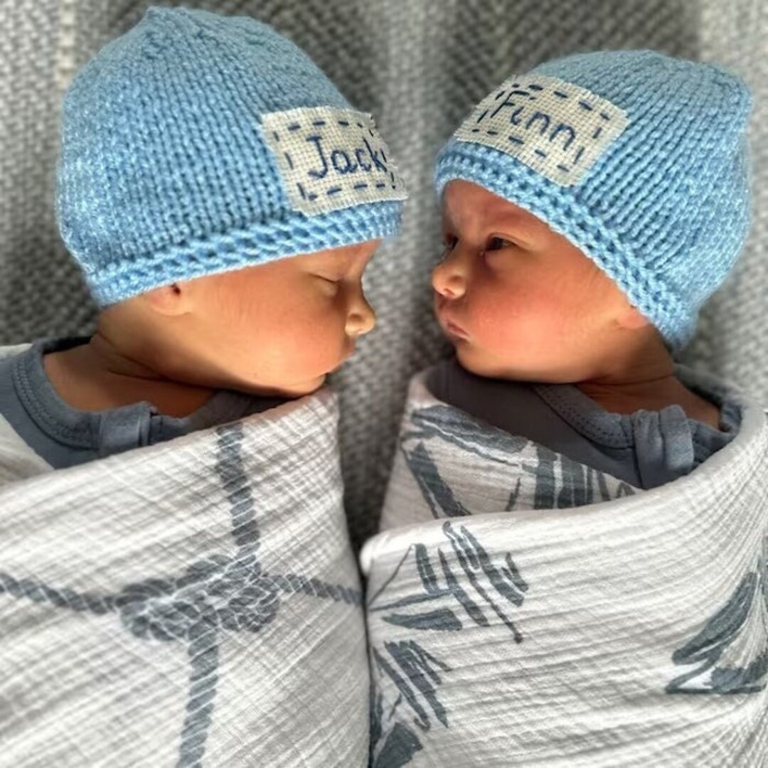 Personalized Newborn Baby Hat Custom Name Baby Shower Gift Idea Cute ...