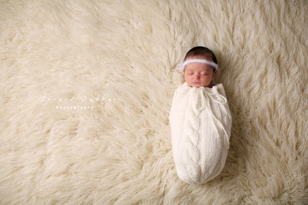 Hand Knit Newborn Swaddle Sack: Unique Photo Prop - Etsy