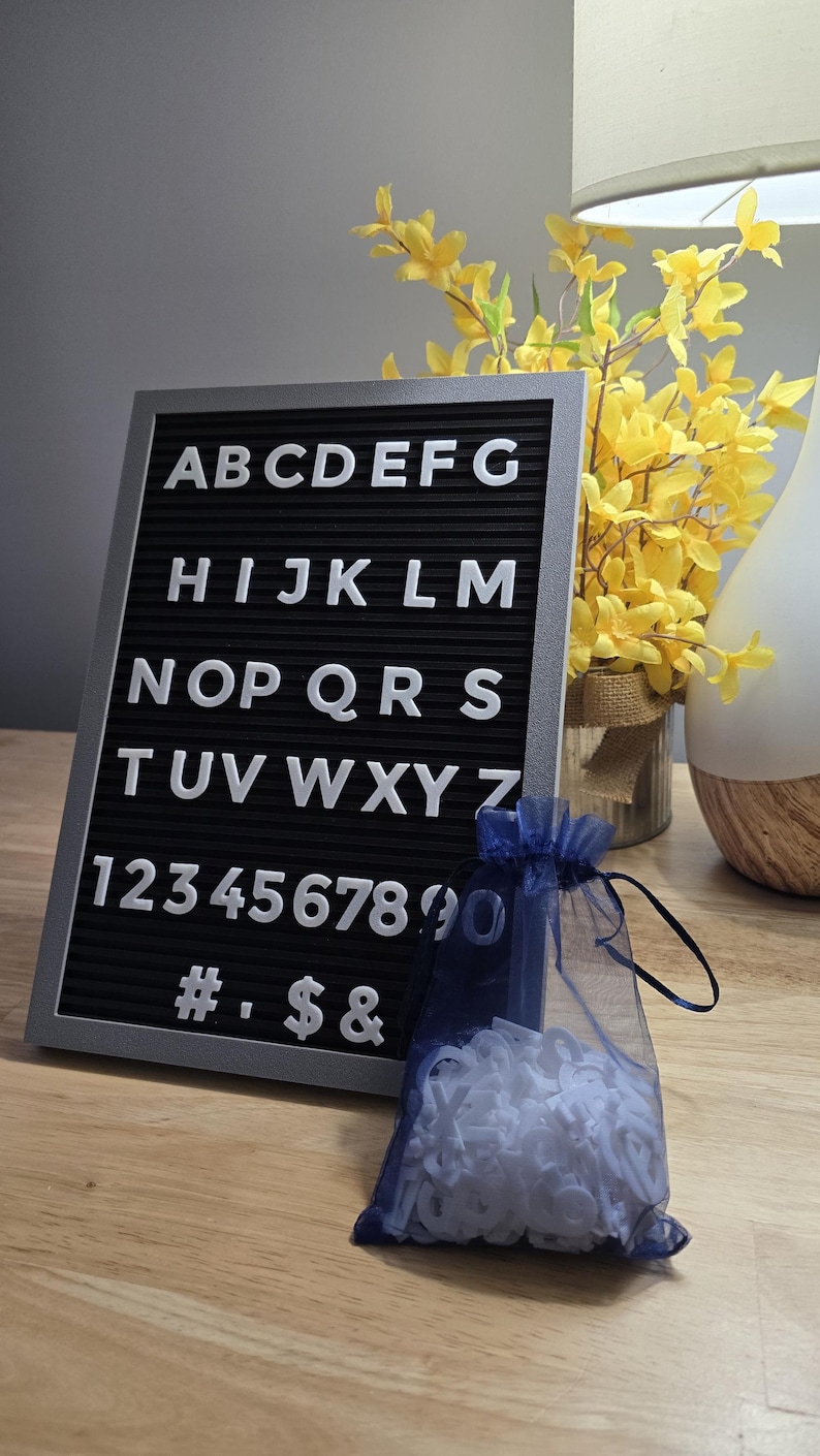 Customizable Letter Board - Wall Sign Desktop Sign - 7.6 by 11 Inches ...