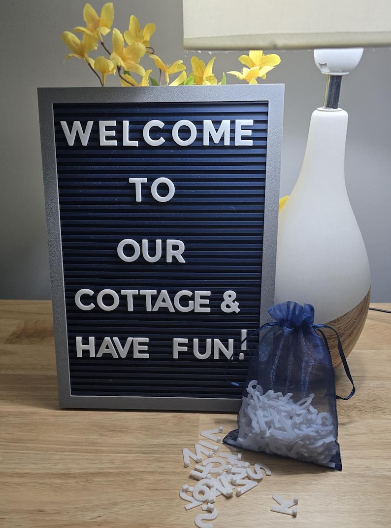 Customizable Letter Board - Wall Sign Desktop Sign - 7.6 by 11 Inches ...