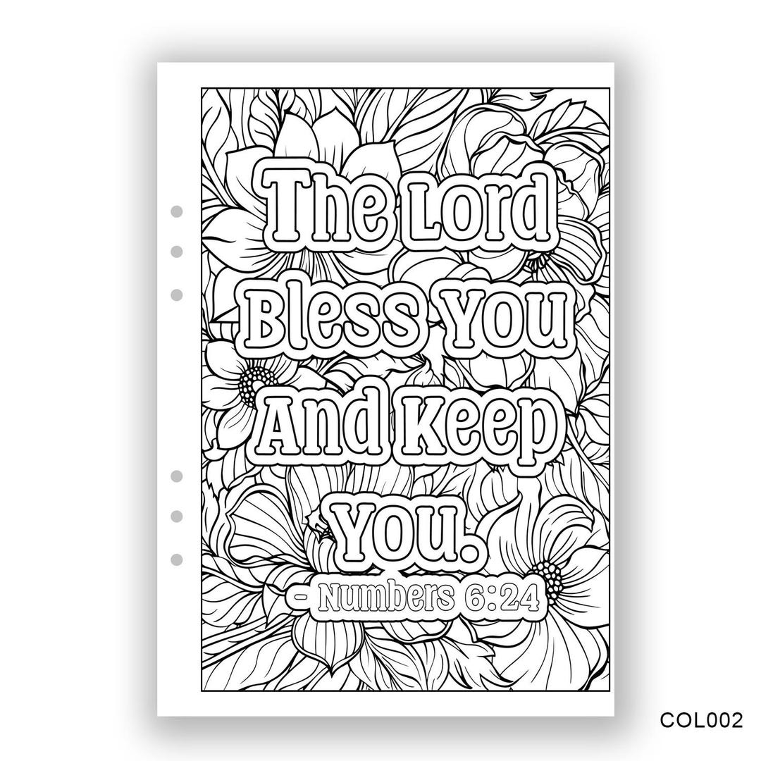 The Lord Bless You, Journaling Coloring Page, Christian Planner ...