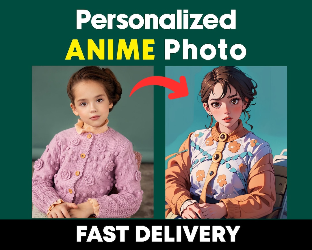 SAME DAY Custom Anime Portrait Commission – Personalized Anime Art From ...