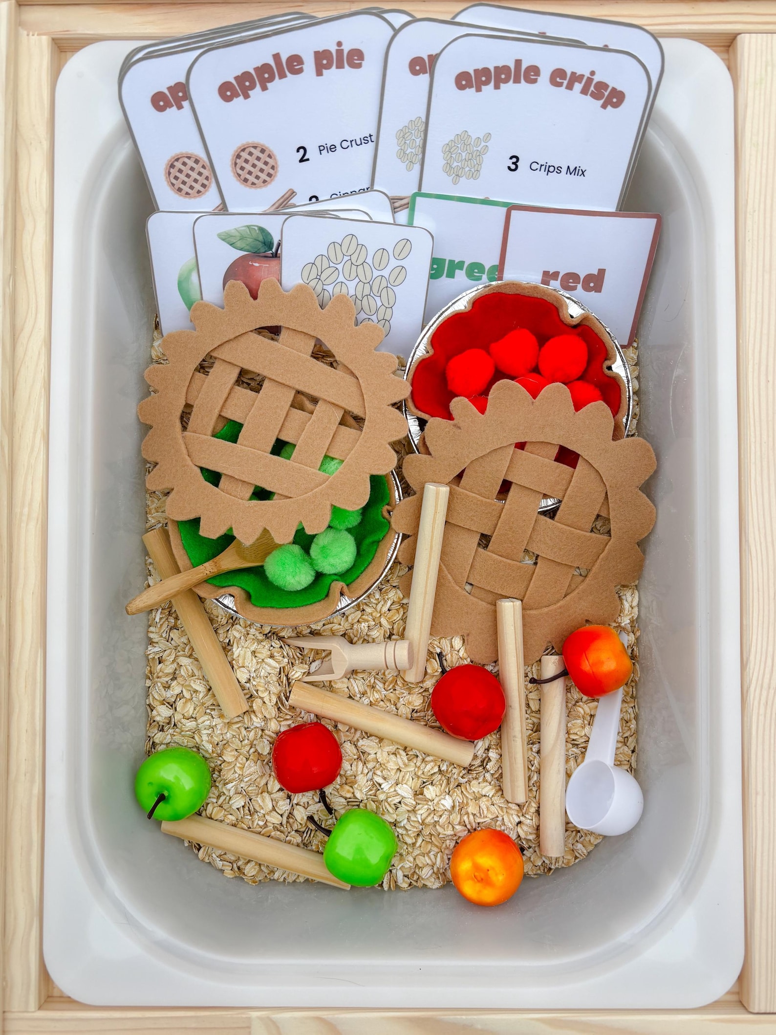 Apple Pie Sensory Bin - Etsy