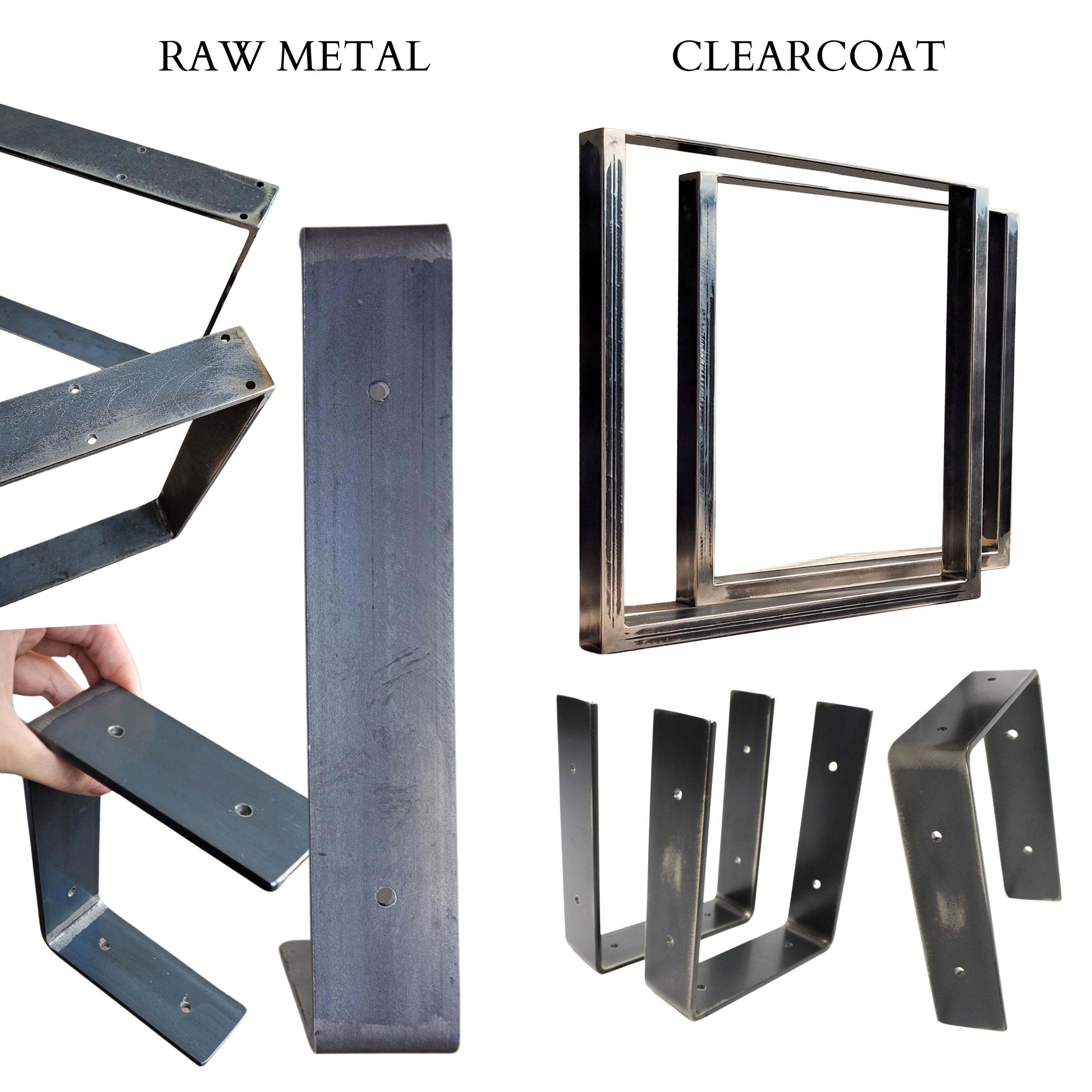 HEIGHT 4”/10cm Metal Washbasin Bracket, Sink Support, Floating Shelf Brackets, Wall Mounted ...