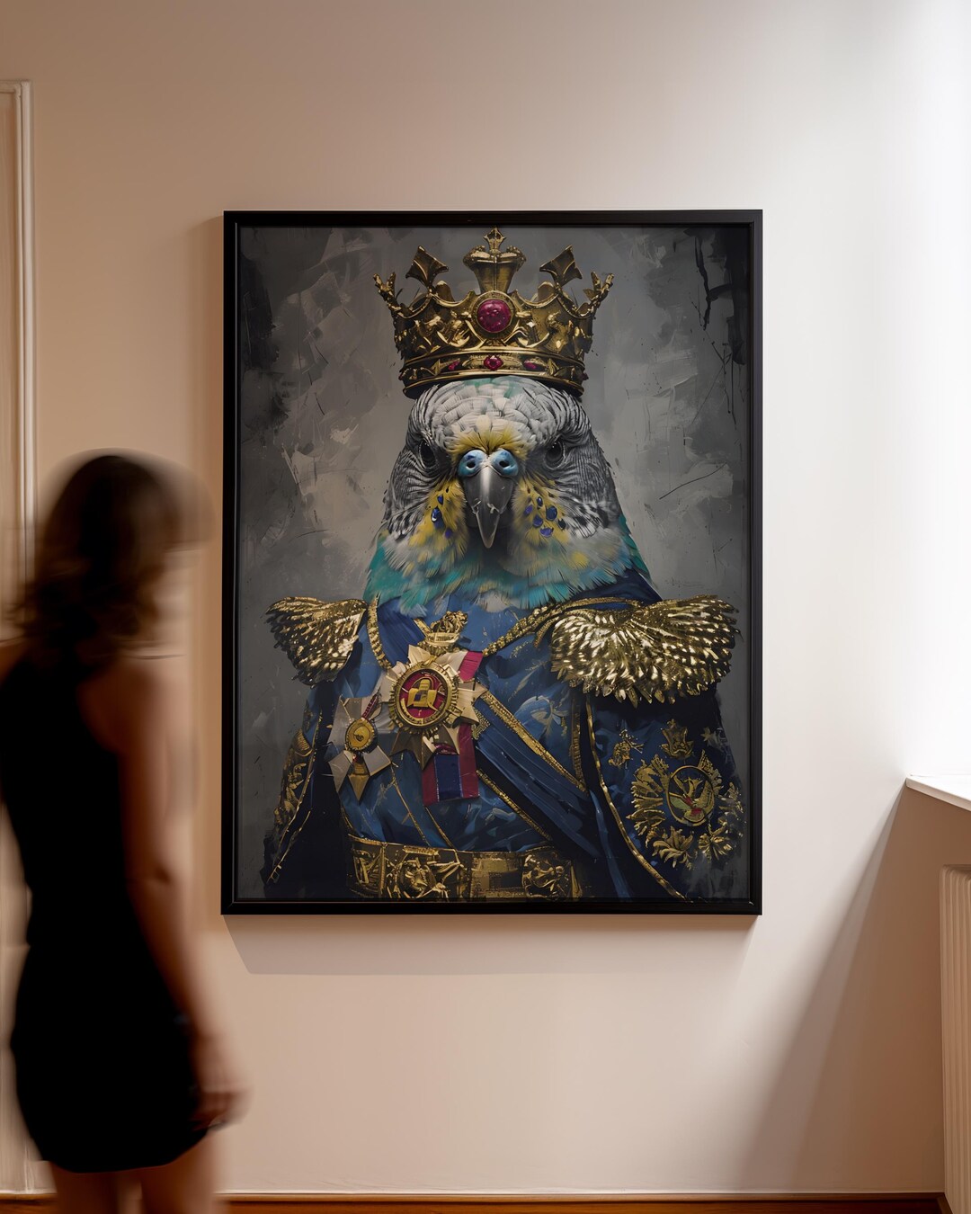 Royal Parakeet Portrait | Regal Animal Portraits | Pets Digital Art ...