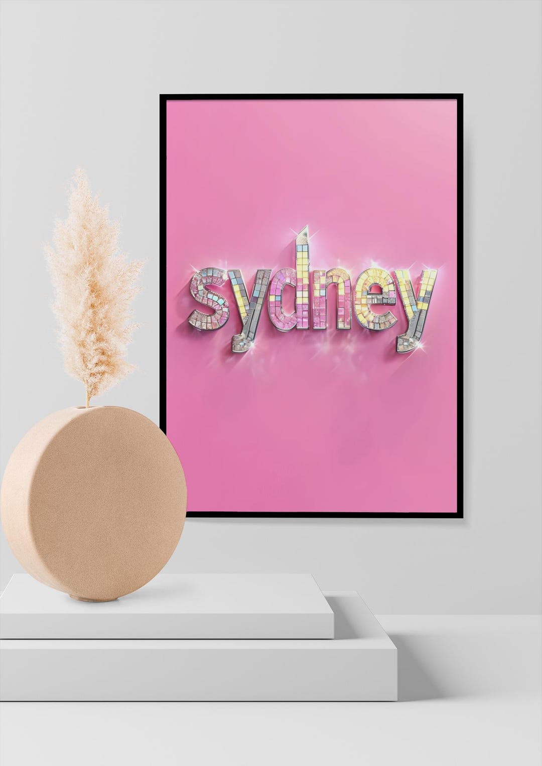 Y2K Disco Ball Wall Art, Pink Maximalist Decor (digital Download) - Etsy