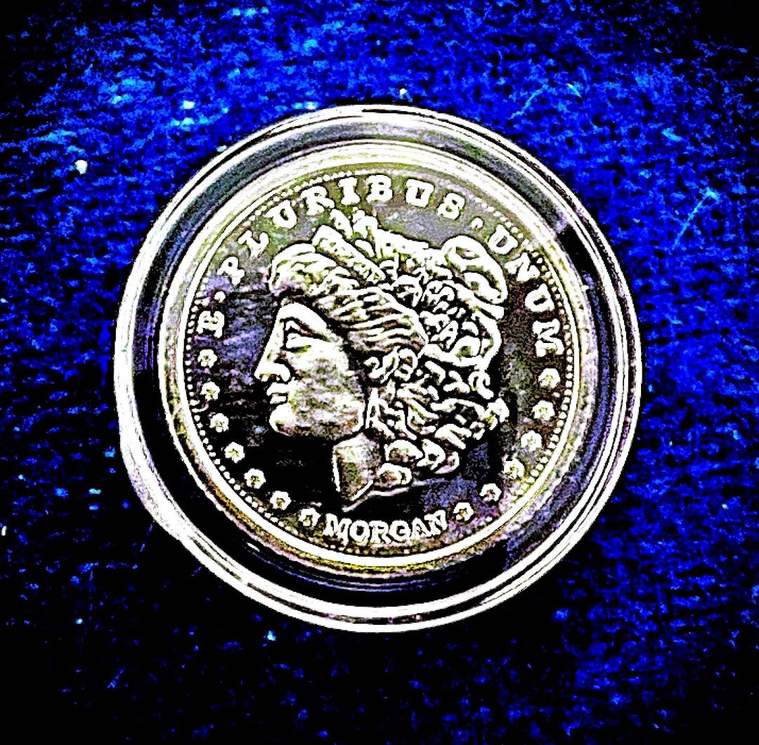 SET OF 2 Miniature Morgan Dollar Tribute Coin in Protective Capsule • 1 ...