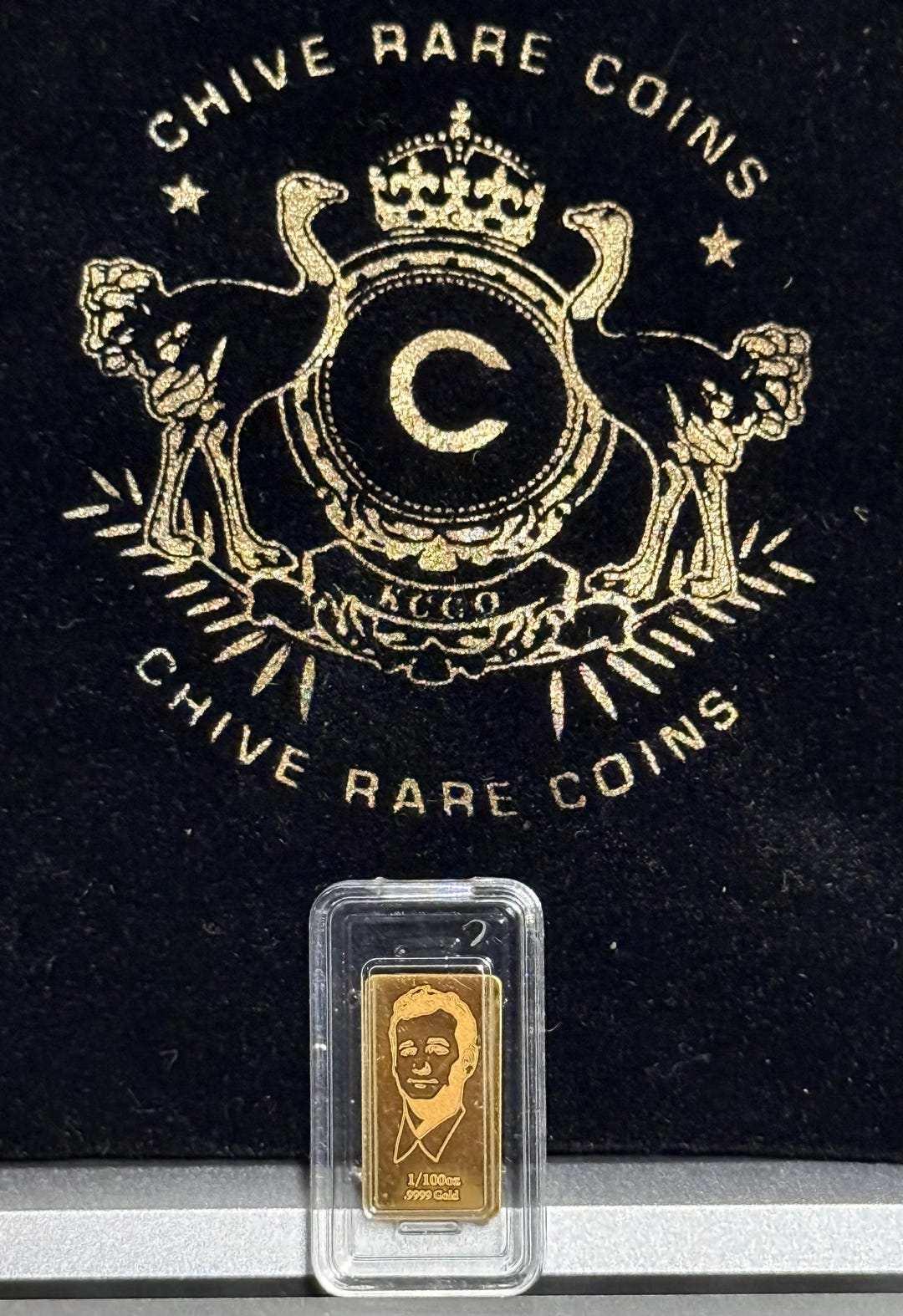 KCCO the Chive Bill Murray Birthday Edition Gold Bar • 1/100 Oz Pure ...