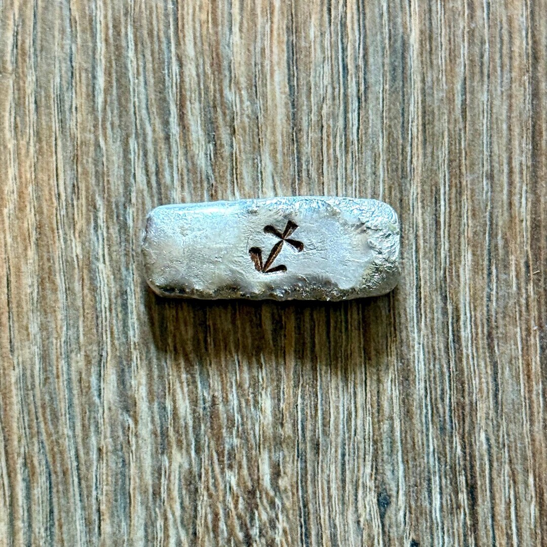 Unique Hand Poured Fine Silver Bullion Ingot Bar • 24 Grams 99.9% Pure ...