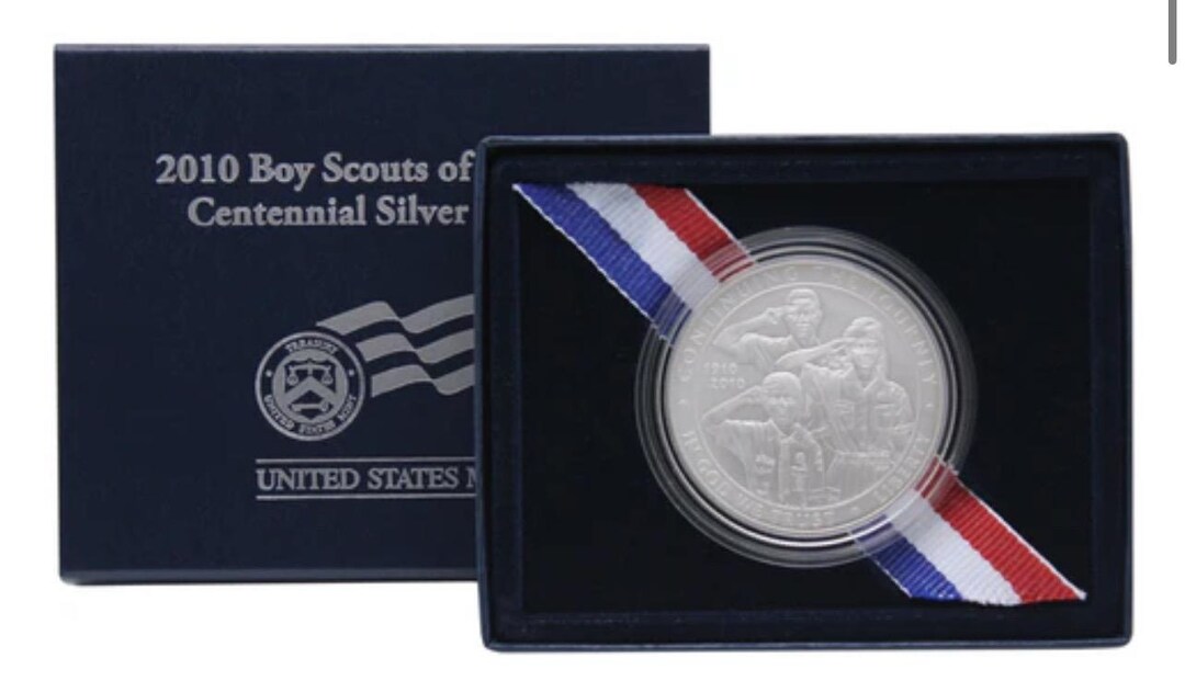 2010 Boy Scouts of America Silver Dollar • Uncirculated Commemorative ...