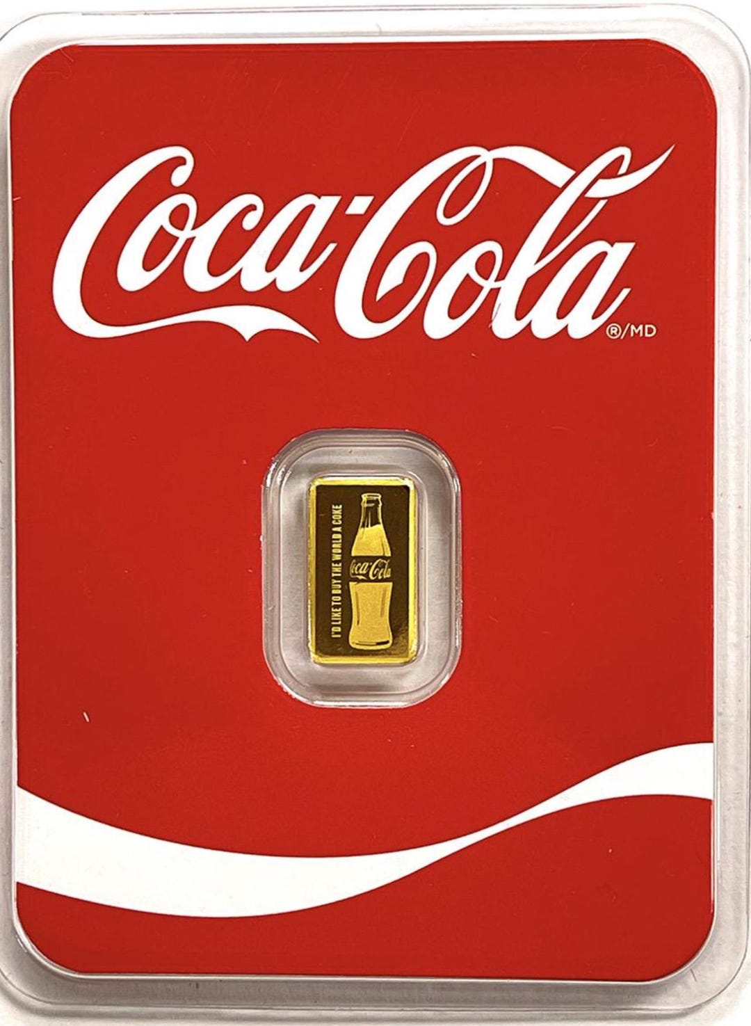 Coca Cola 0.5g Fine Gold Bar • Officially Licensed 1/2 Gram Pure Gold ...