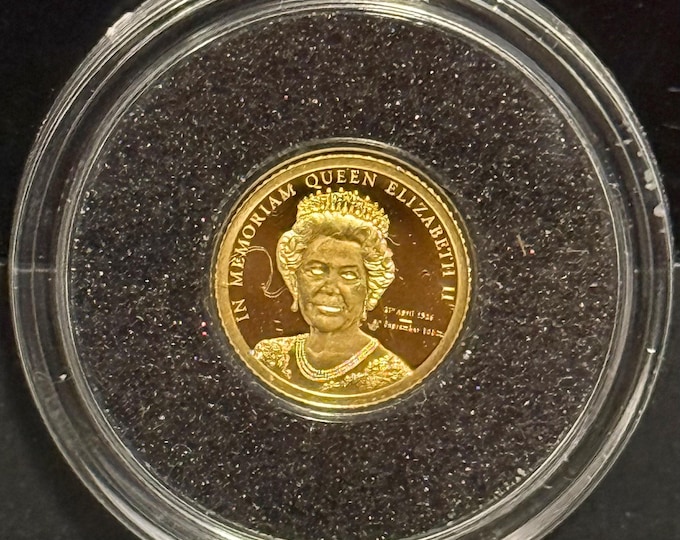 2022 Cook Islands 1/2 Gram Pure Gold Proof Coin • in Memorandum of ...