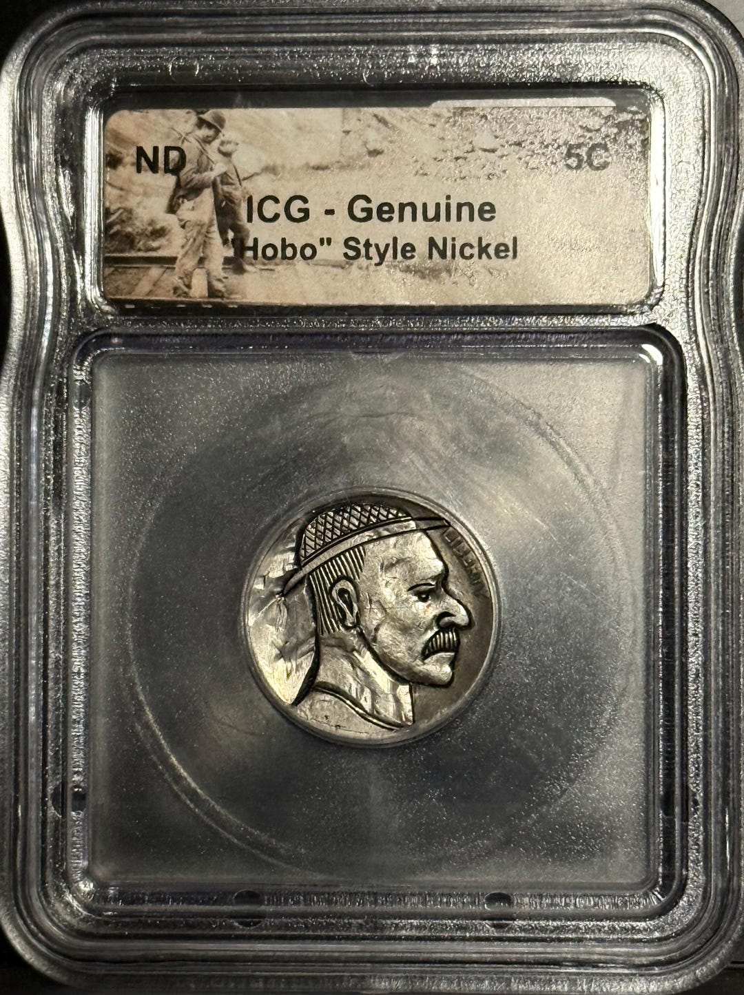 FEATURED SALE! Authentic Hobo Nickel Hand-carved on a Buffalo Nickel by ...