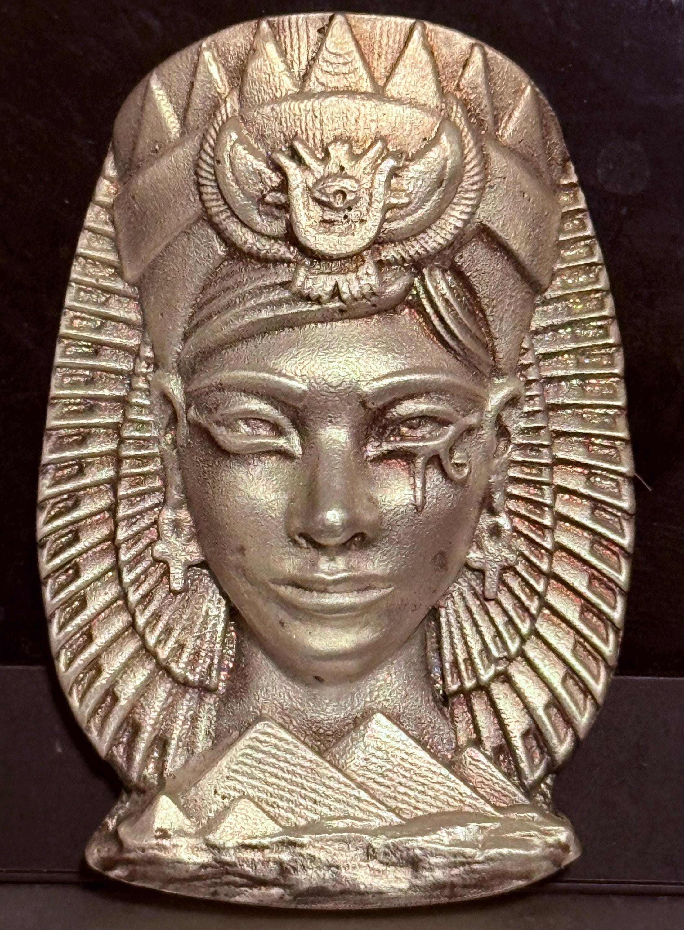 Ancient Egyptian Queen Nefertiti Hand Poured Silver Art Bar • 3.6 oz ...
