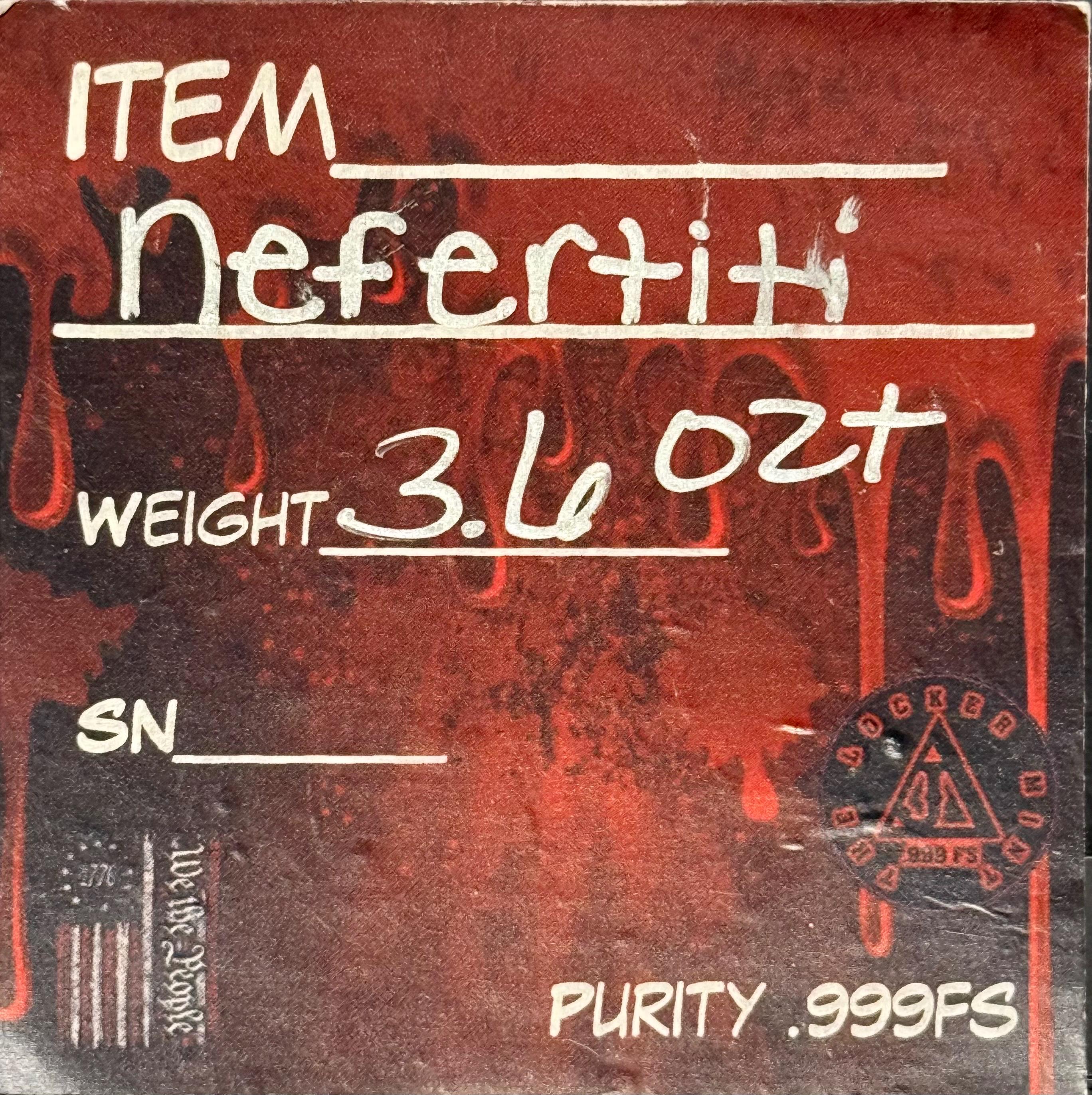 Ancient Egyptian Queen Nefertiti Hand Poured Silver Art Bar • 3.6 oz ...