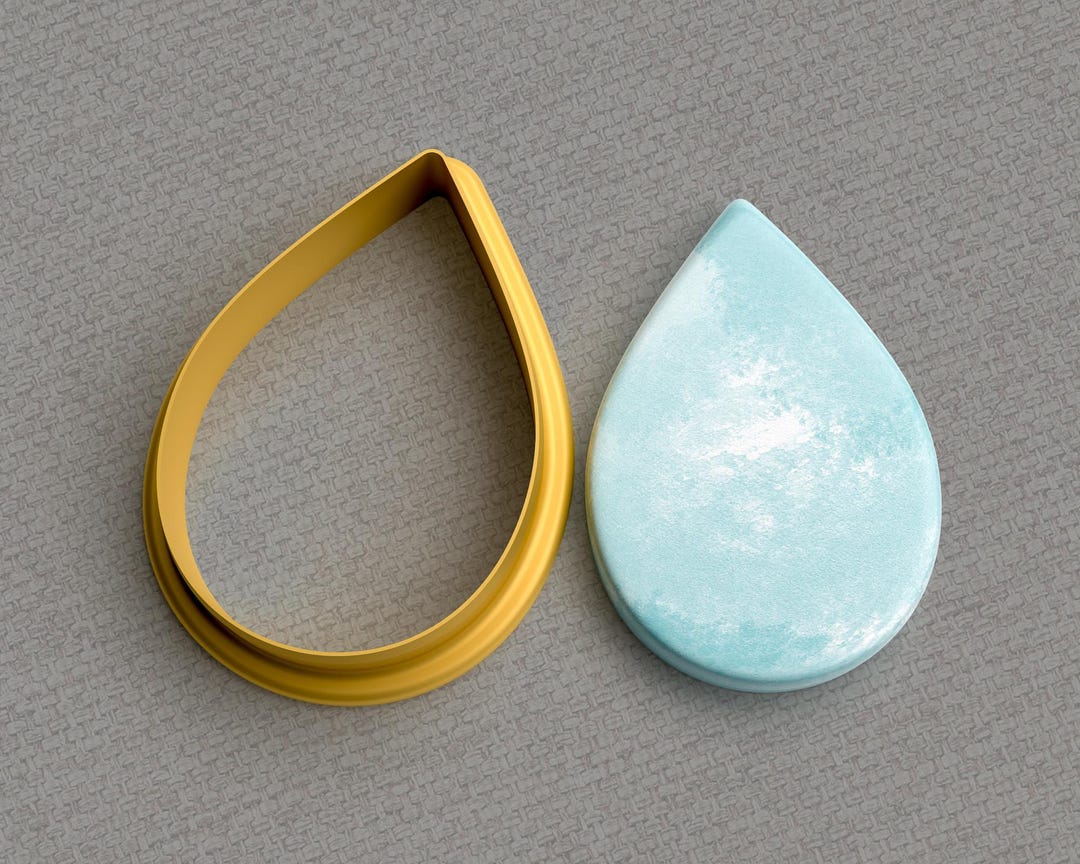 Teardrop Polymer Clay Cutters: 10 Sizes, Sharp Edges - Etsy