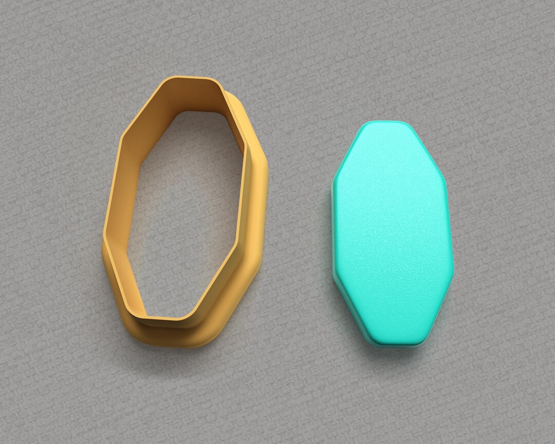 Polymer Clay Cutters Long Octagon Shape With Round Corners Sharp ...