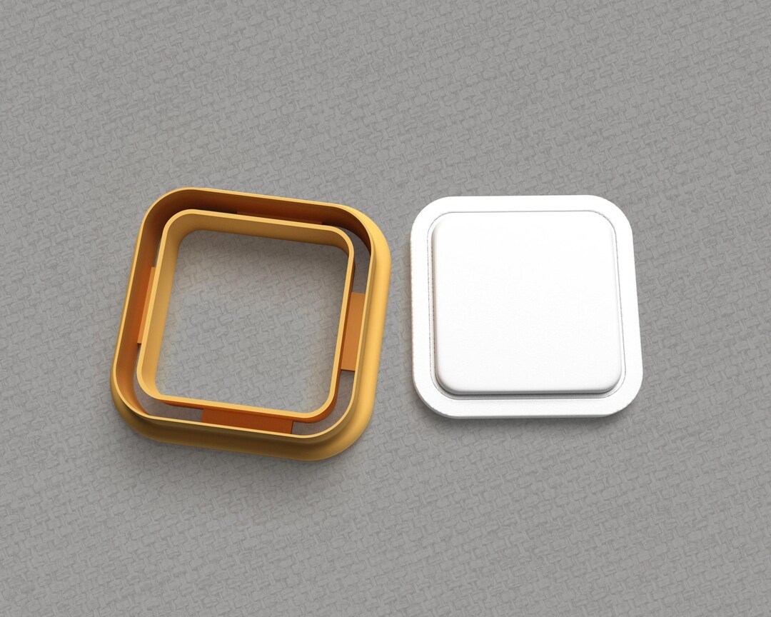 Square Round Corner Clay Cutters: 3D Printed Jewelry & Fondant (8 Sizes ...