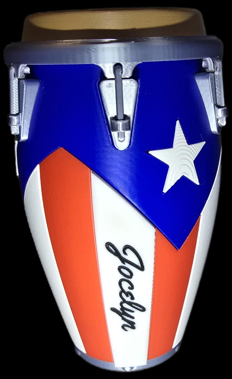 Puerto Rican Style Conga Drum Bank – Handmade Boricua Pride Décor ...