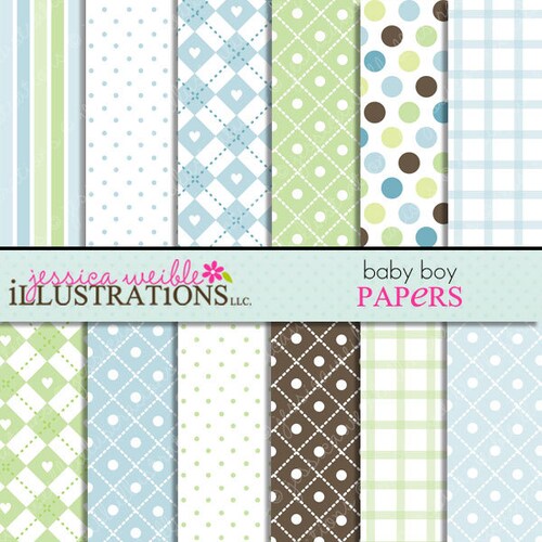 Baby Boy Clip Art Commercial Use Instant Download PNG Blue | Etsy