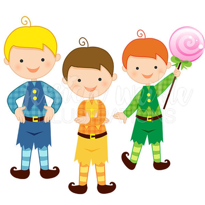 Just Dorothy and the Munchkins Cute Digital Clipart Wizard of | Etsy