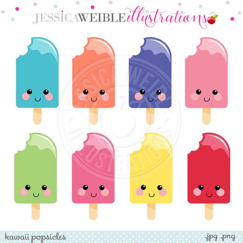 Popsicles Clipart Digital Clip Art Popsicle Personal and | Etsy UK