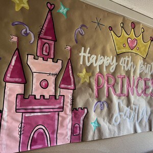 Princess Castle Birthday Banner - Etsy