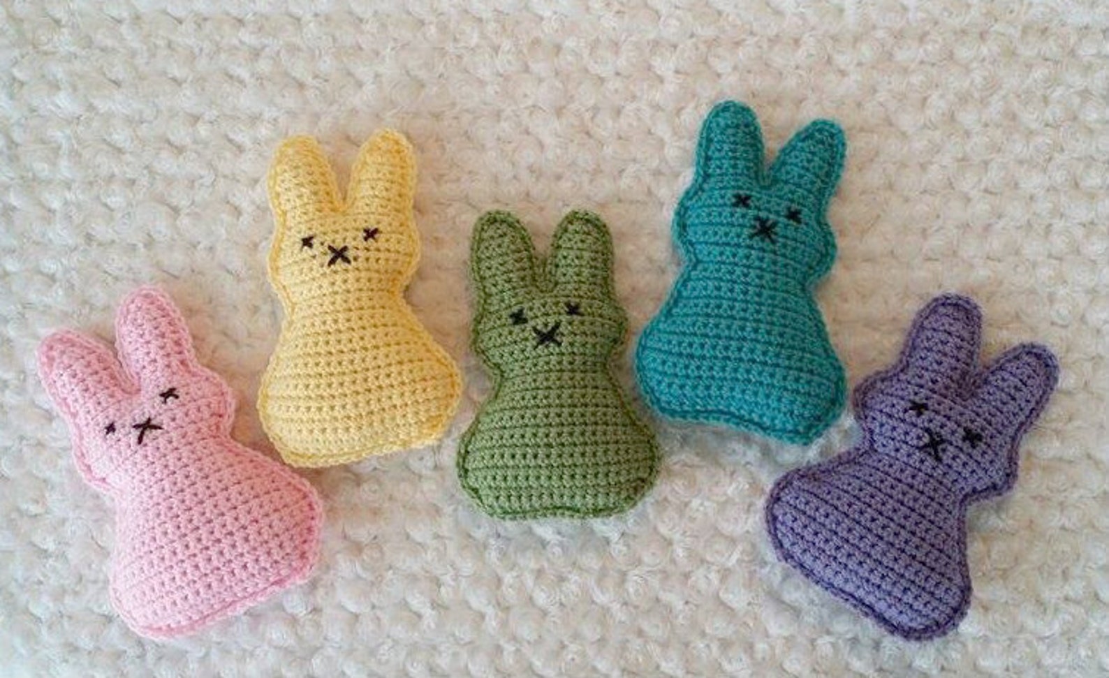 Peep Bunny Crochet Pattern - Etsy