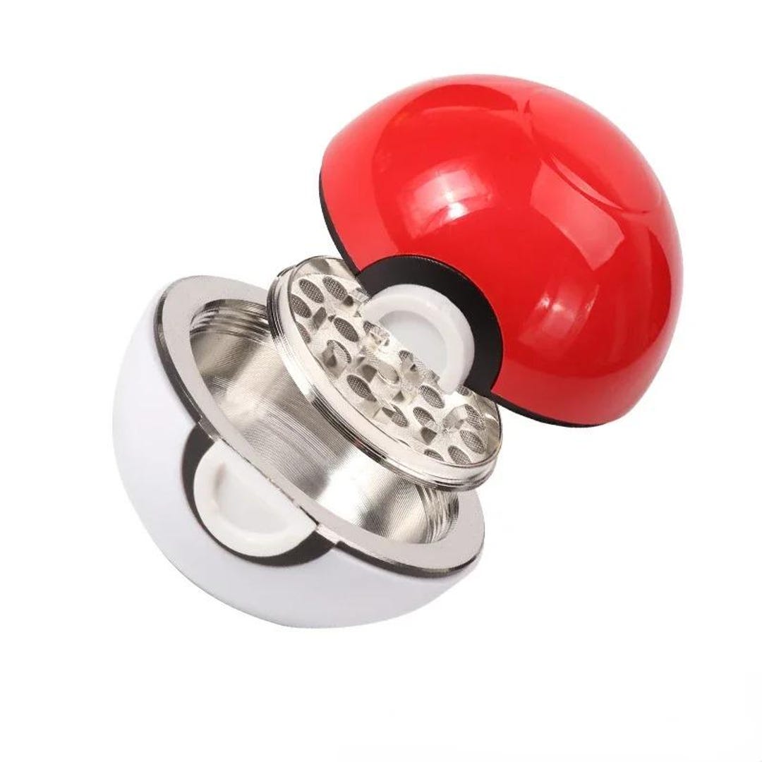 Pokemon Poke Ball Tobacco Grinder 3 Layers Herb Spice Grinder Metal ...