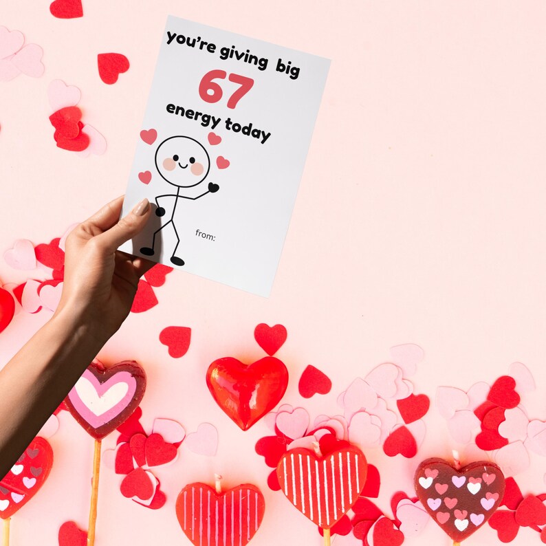67 Gen Z Slang| Funny Stick Figure Valentine Cards (printable Set) - Etsy