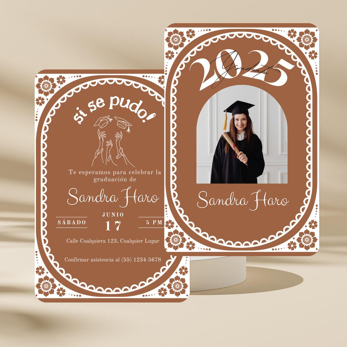 Spanish Graduation Invitation: Mexican Talavera Theme (digital Download ...