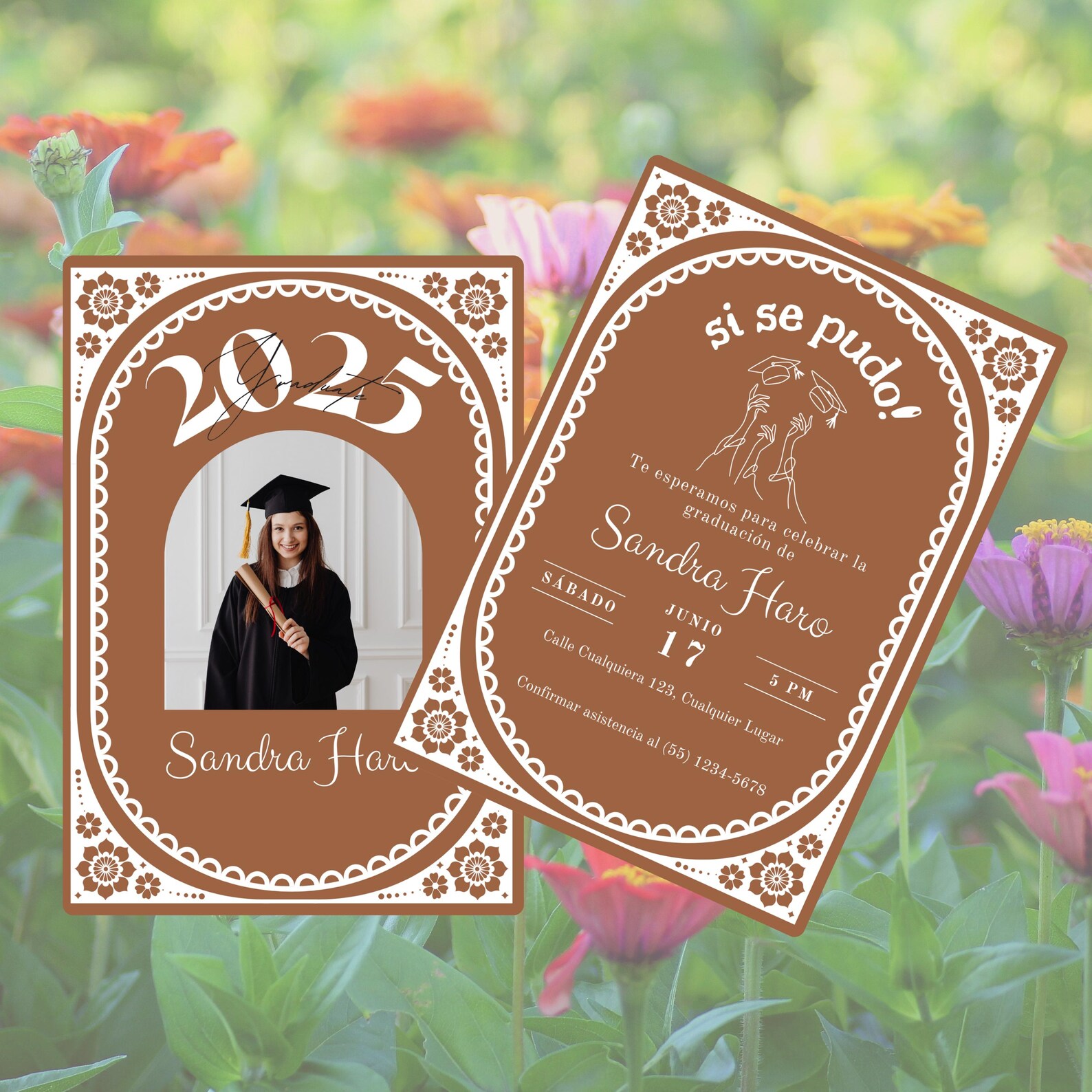 Spanish Graduation Invitation: Mexican Talavera Theme (digital Download ...