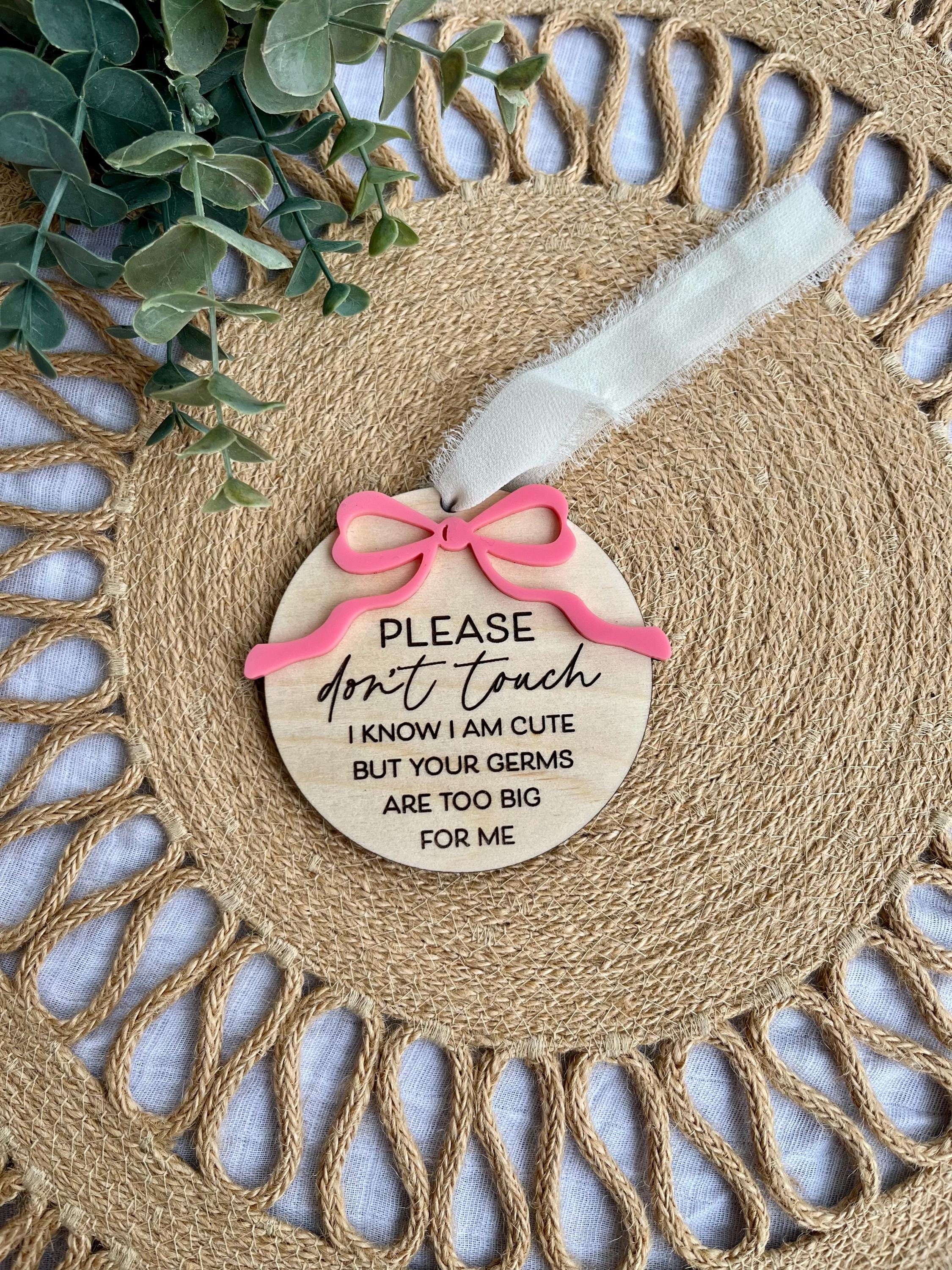 Baby Stroller Sign, Baby Carseat Sign, Please Don't Touch I Know I Am ...