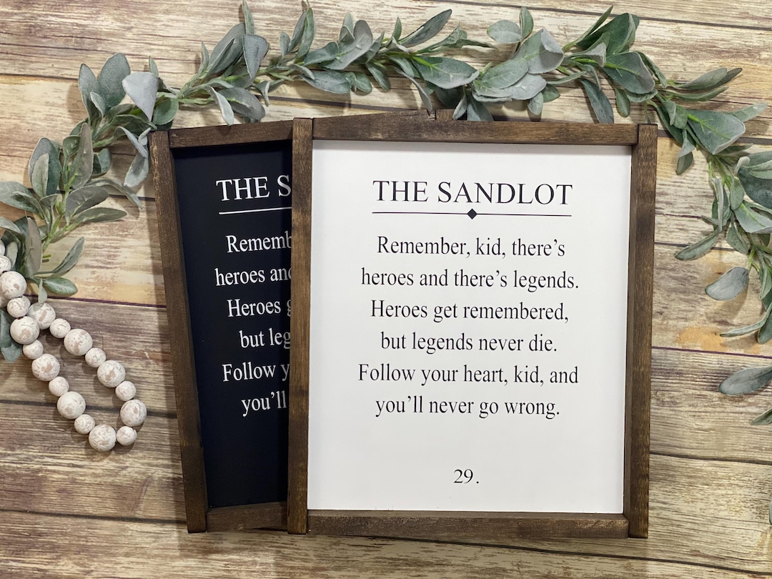 The Sandlot Quote Sign, Sandlot Sign, Nursery Wall Decor, Kids Room ...