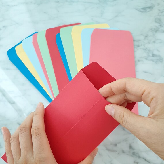 12 Vivid Color Congratulation Money Envelopes 7x3.5in Thank - Etsy