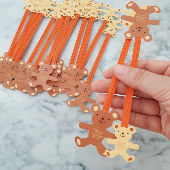20 Teddy Bear Handmade Twist Ties 6.5x1.6in Wrapping Gifts - Etsy