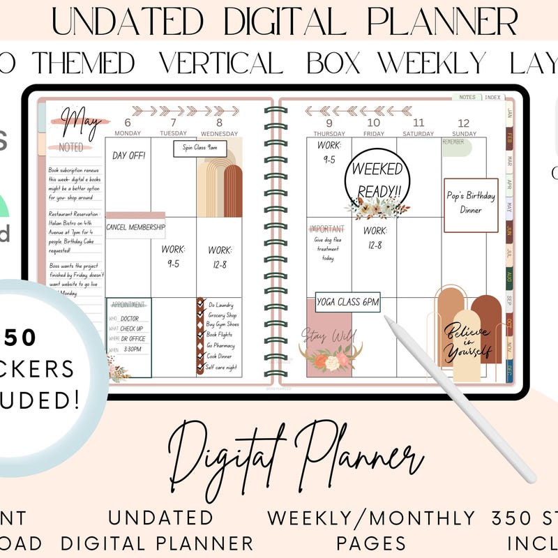 Boho Goodnotes - Etsy