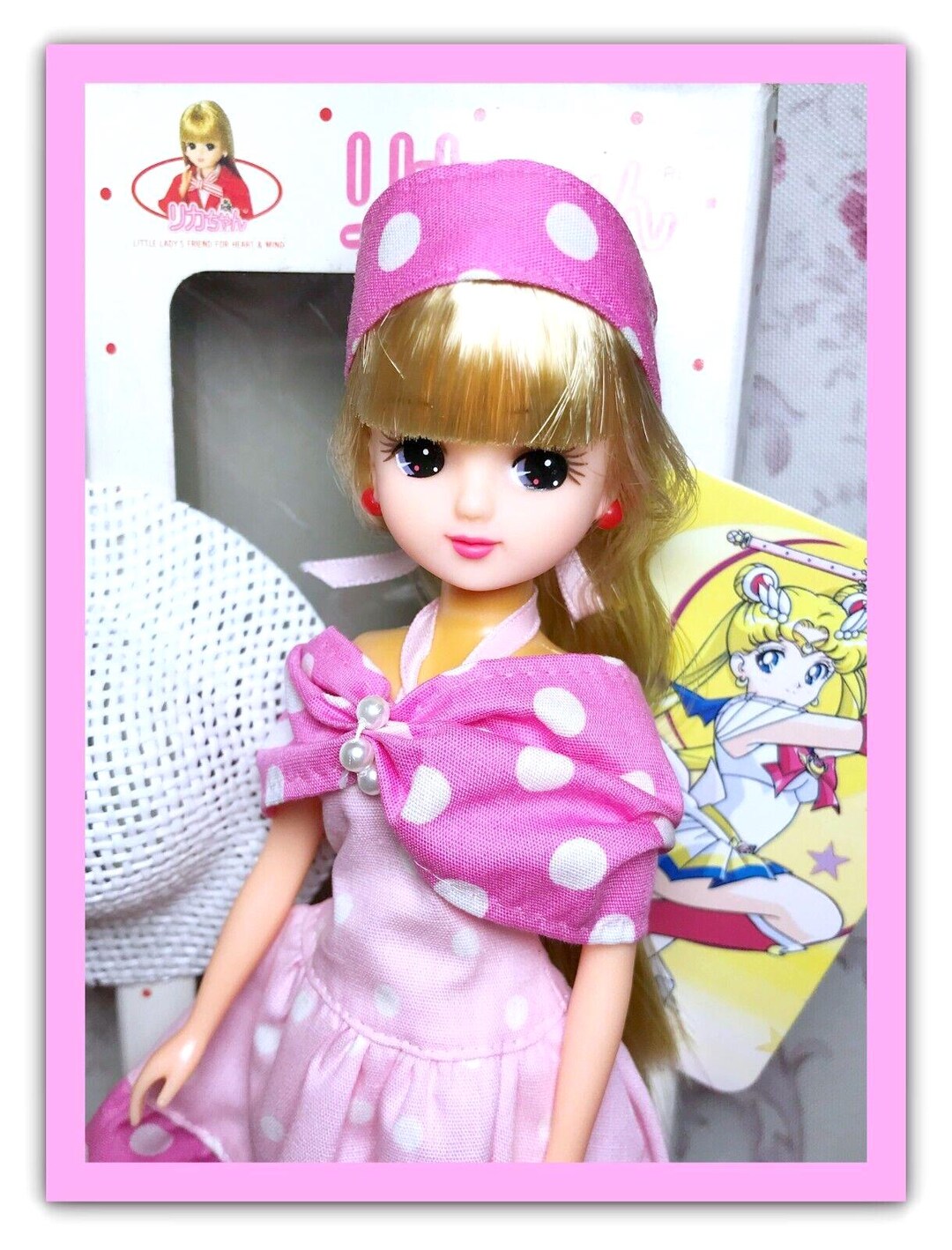 Vtg 1989 Takara Japan 4th Generation Licca Dress up Doll Licca-chan ...