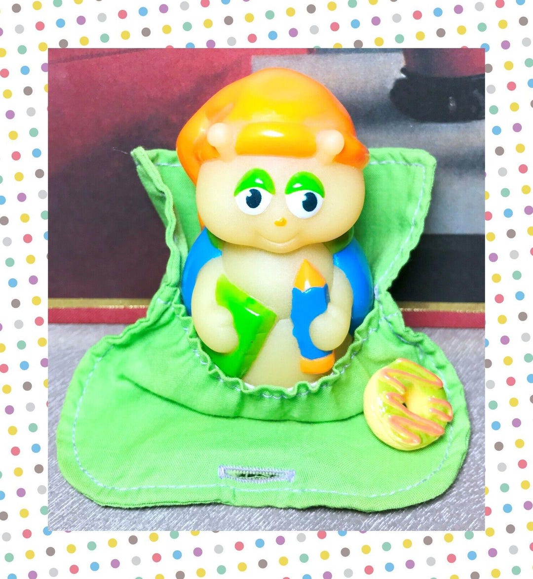 Vintage 1980's Playskool Glo Friends Glo Worm BOOKBUG Toy With Sleeping ...