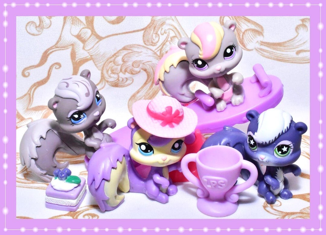 Authentic Littlest Pet Shop LPS Squirrel Skunk 484 961 1567 2112 ...